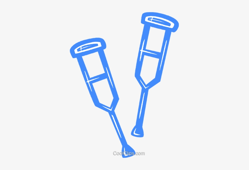 Crutches Royalty Free Vector Clip Art Illustration - 359x480 PNG ...