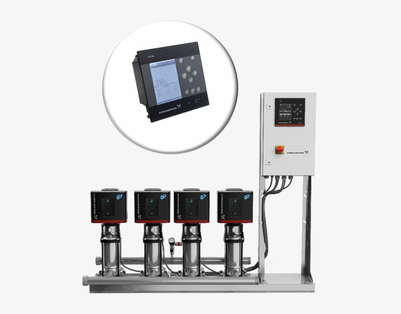 Control Panel And Vessel - Grundfos - 98389607 - Hydro Mpc-e 3crie3-4 ...