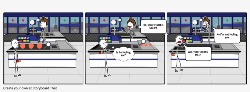 Download Transparent Grocery Store Panic - Cartoon - PNGkit
