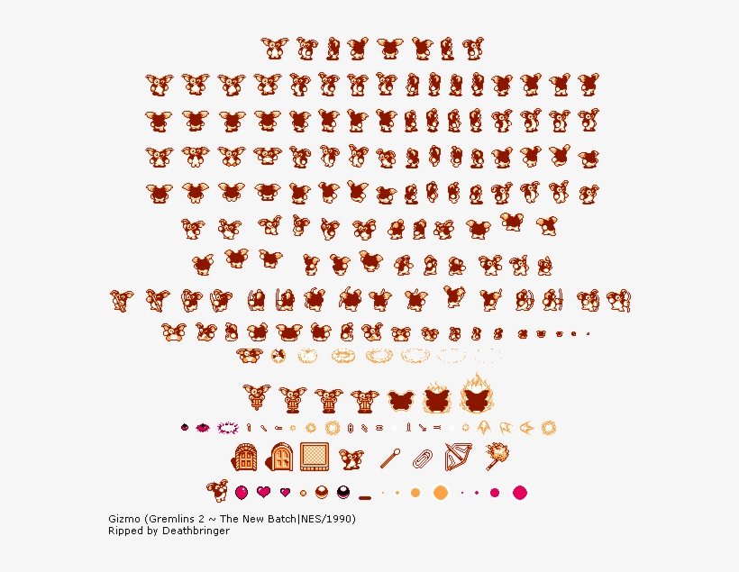 Gizmo - Gremlins Sprites - 588x564 PNG Download - PNGkit