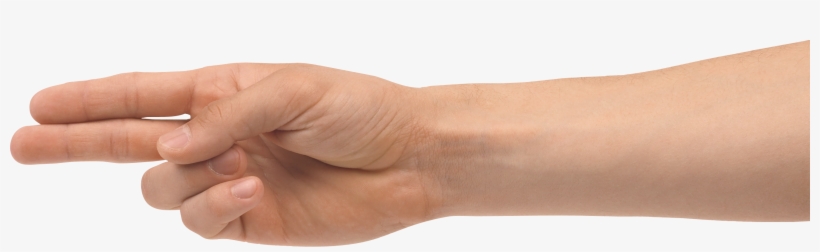 Download Transparent Two Finger Hand Png Image - Hand Three Png - PNGkit