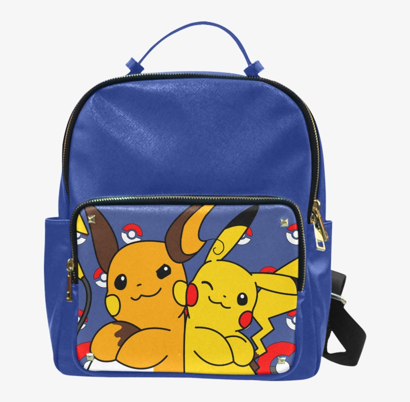 Pokemon Pikachu Print Leather School Backpack - Michonne The Walking ...