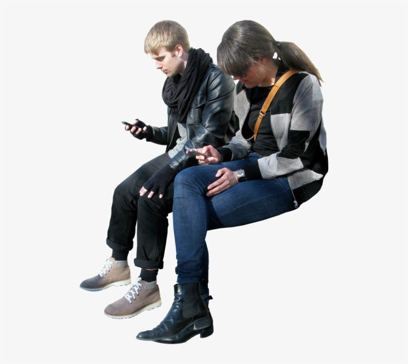 Free Png Sitting Cell Phone Png Images Transparent - Rendering People ...
