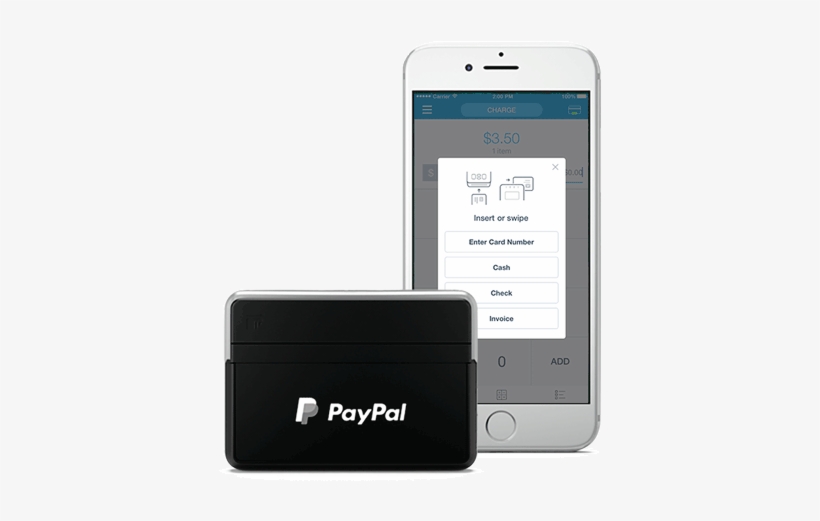 Paypal Chip And Swipe Reader Guide - Paypal Card Reader - 389x450 PNG ...
