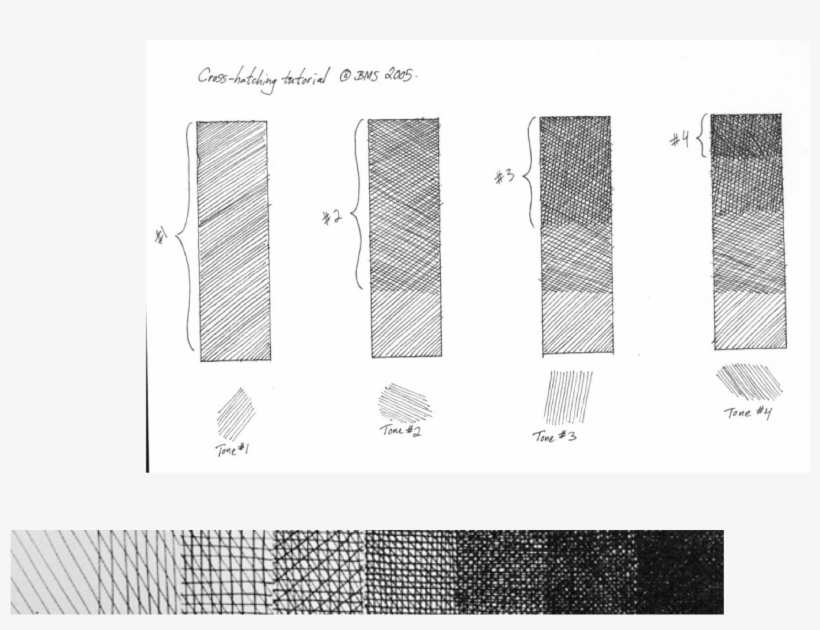 Value Cross Hatching - Hatching - 1355x975 PNG Download - PNGkit