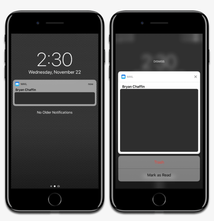 Dismiss Notifications By Swiping Down When You 3d Touch - Force Touch - 1200x1182 PNG Download ...