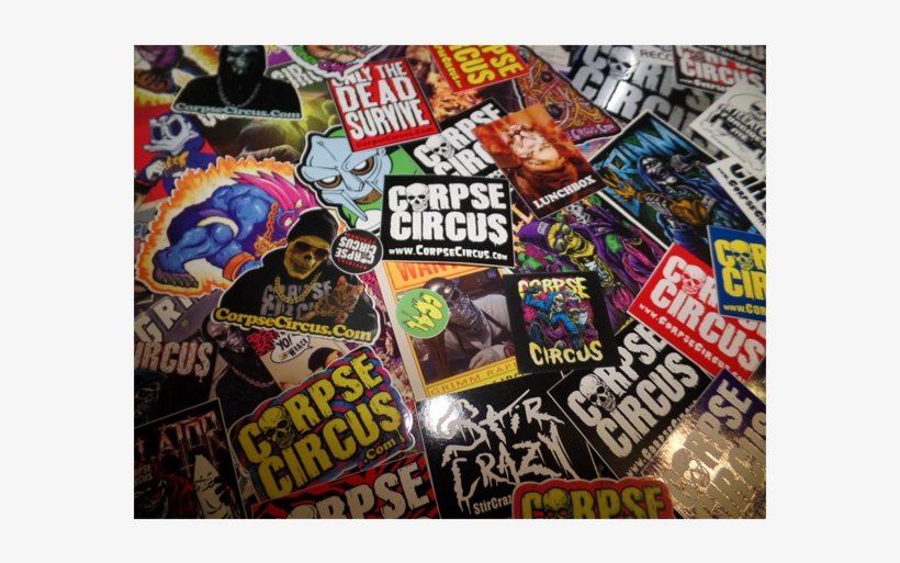 Download Transparent Image Of Corpse Circus Sticker Set - Comic Book ...