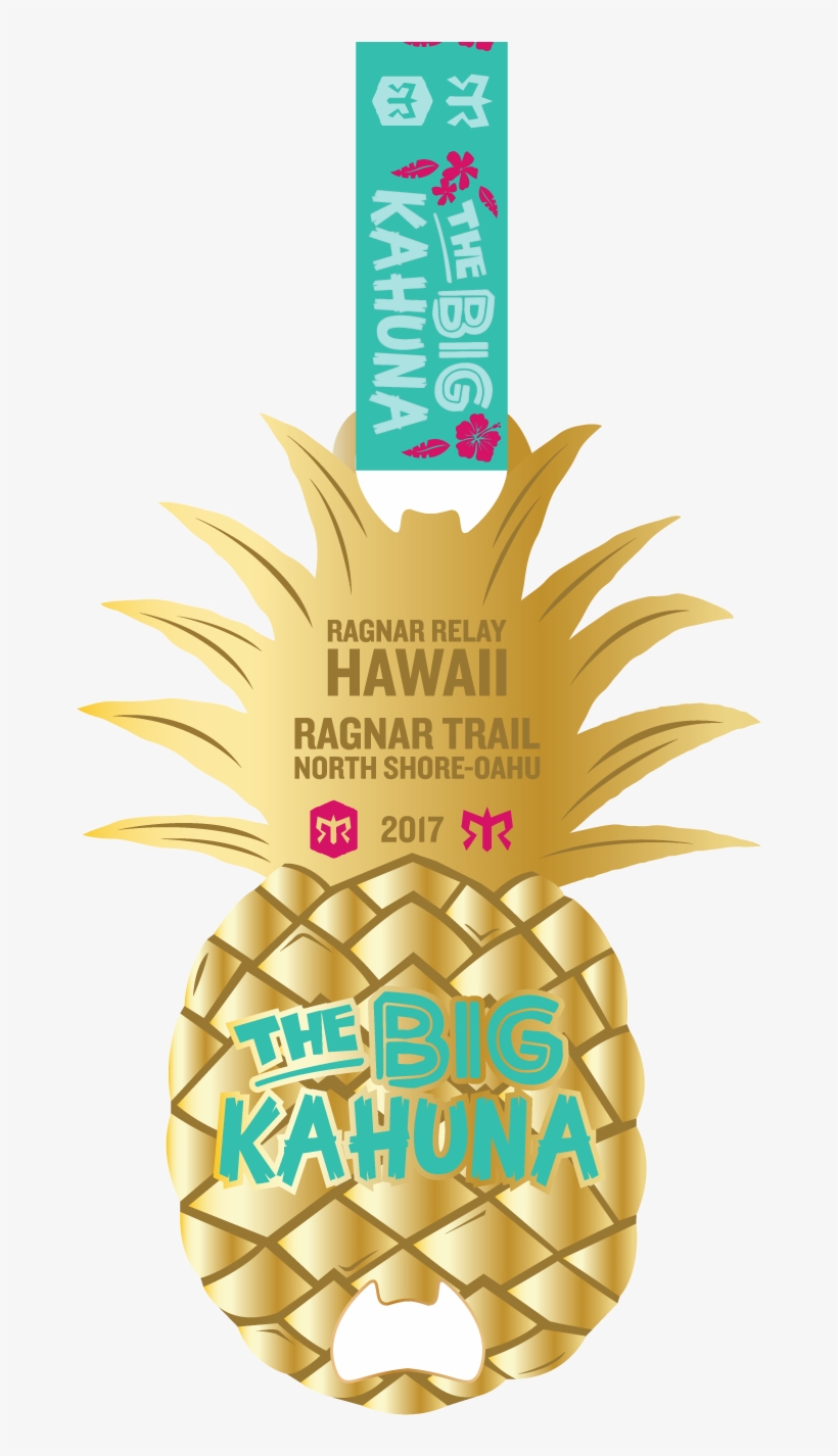 Big-kahuna - Ragnar Hawaii Medal - 1260x1368 PNG Download - PNGkit