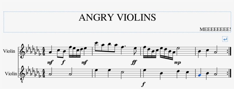 Angry-violins - Straßen Auf Und Nieder Noten - 2321x796 PNG Download ...
