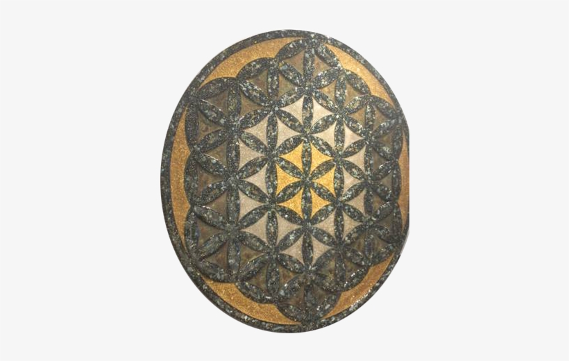 The Heart Chakra Flower Of Life - Silver - 364x480 PNG Download - PNGkit