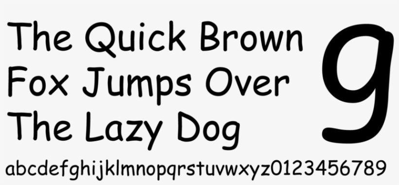 A Full Alphabet For Comic Sans - Comic Sans - 896x384 PNG Download - PNGkit