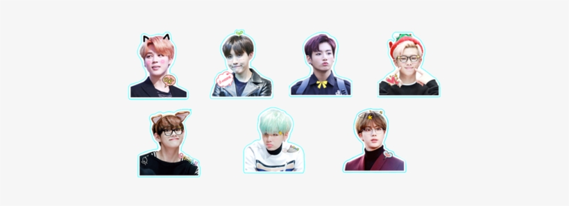 Download Transparent Bts Png Stickers - Bts Photo Sticker Set - PNGkit