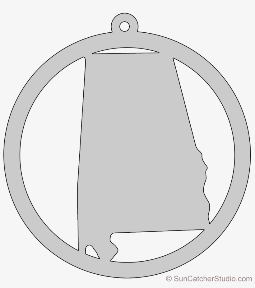 Alabama Map Circle Free Scroll Saw Pattern Shape State - Pattern ...