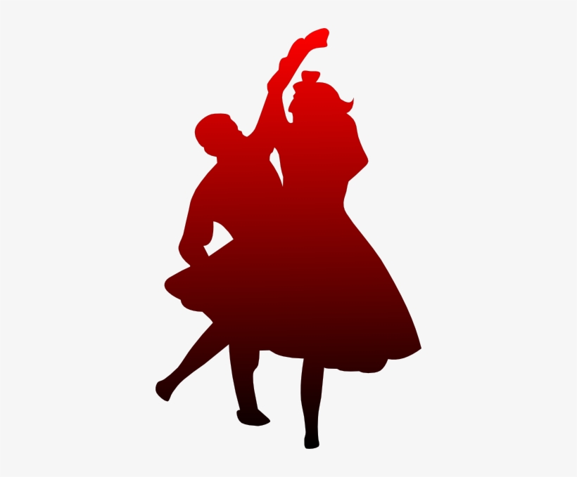 Dancing Couple Red To Black Svg Clip Arts 378 X 599 - 378x599 PNG ...