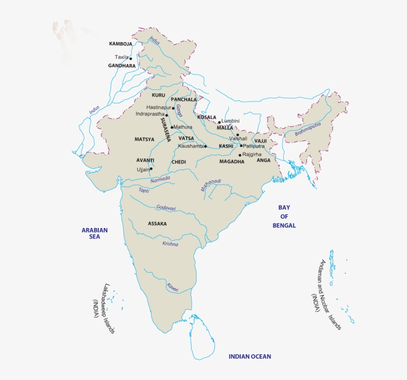 Major Rivers Of India - Interpreting Contemporary India - 609x685 PNG ...