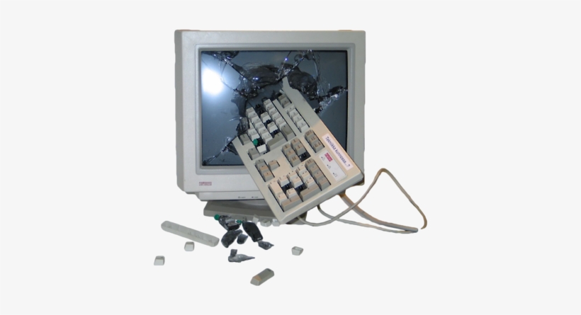 Computer Keyboard Png Transparent Smashed Computer - Keyboard Smashed ...