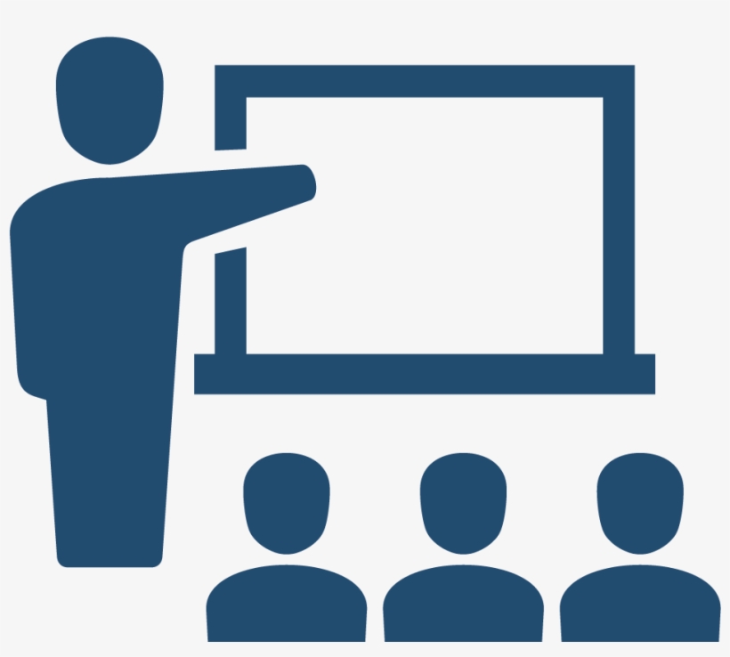 Teacher Using Board - Classroom Icon Png Blue - 1042x1042 PNG Download ...