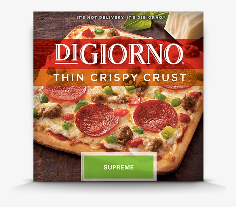 Small Sized Pizzas - Digiorno Pizza Thin - 750x640 PNG Download - PNGkit