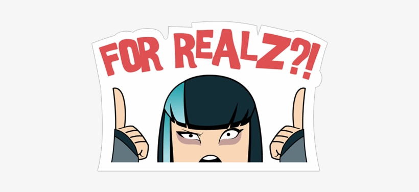 For Realz Transparent Png Sticker - Cartoon - 490x317 PNG Download - PNGkit