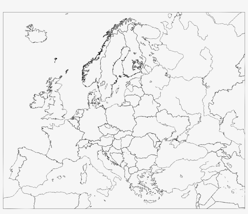 Open - Map Of Europe White - 2000x1627 PNG Download - PNGkit