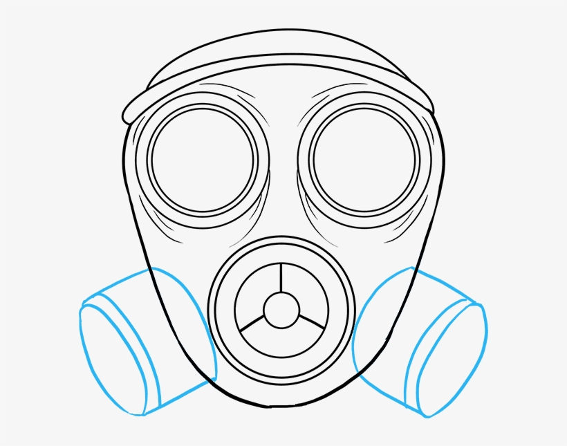 How To Draw Gas Mask - Drawing - 680x678 PNG Download - PNGkit