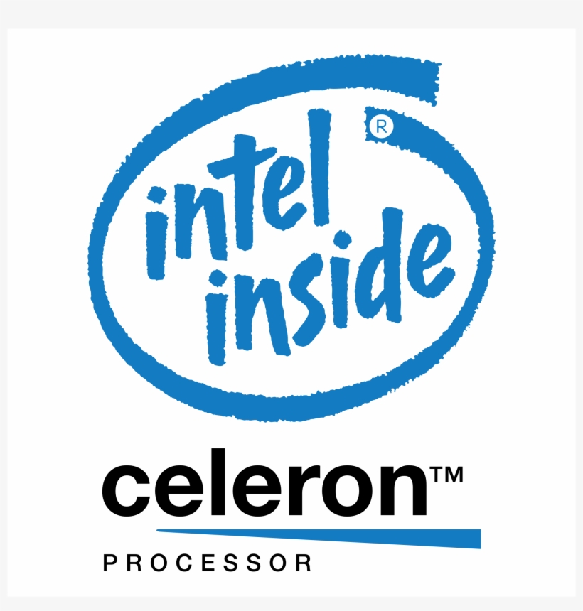 Celeron Processor Logo Png Transparent - Intel Inside Pentium Pro Logo ...