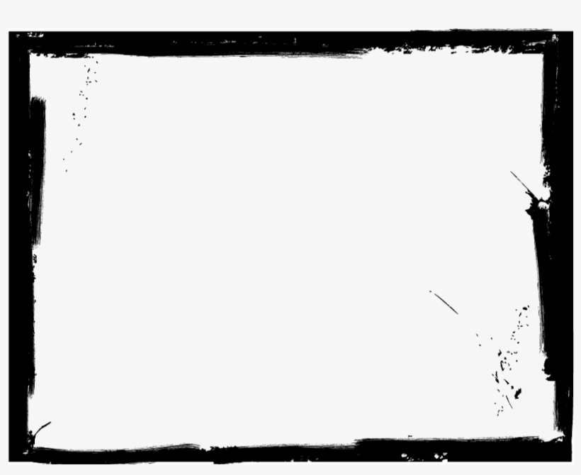 Download Transparent Play - Black Paint Border Transparent - PNGkit