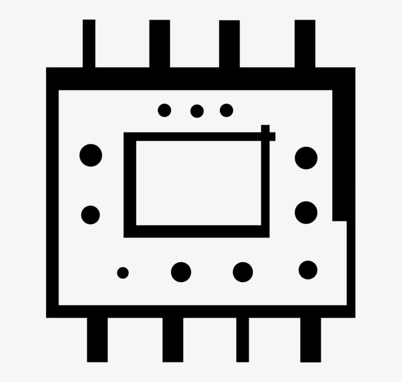 Vector Illustration Of Information Technology Computer - Circle ...