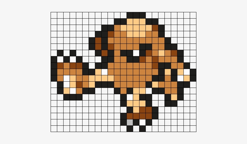 Hitmonlee Pokemon Bead Pattern Perler Bead Pattern - Pixel Art Pokemon ...