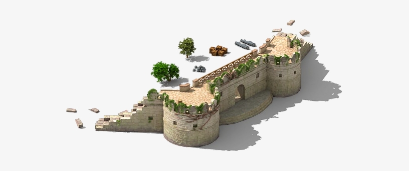 Pirate Fort Initial - Pirate Buildings - 553x264 PNG Download - PNGkit