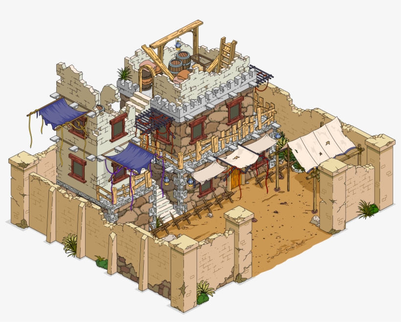 Bandit Fort Menu - Simpsons Tapped Out Buildings Levels - 1626x1228 PNG ...