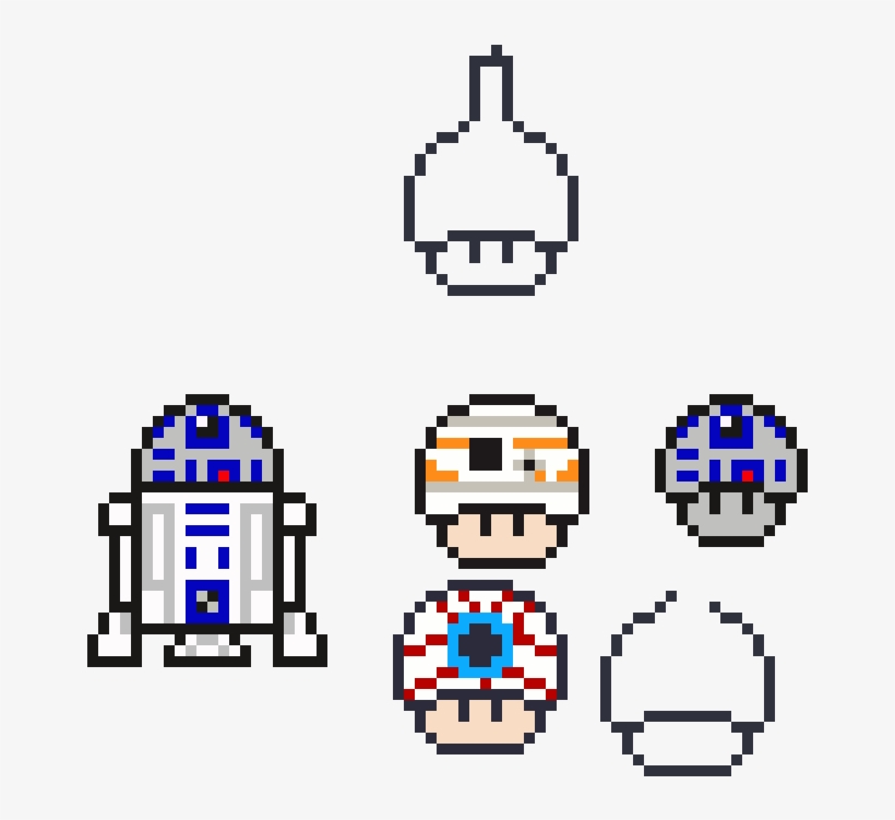 R2-d2 - Mario Bros - 800x910 PNG Download - PNGkit