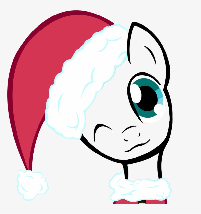 Drawn Santa Hat Mlp - Pony Friendship Is Magic Christmas - 900x799 PNG ...
