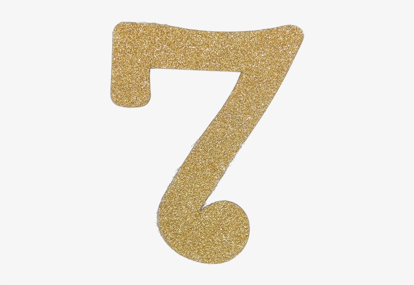 Glitter Number 7 Png - 600x600 PNG Download - PNGkit