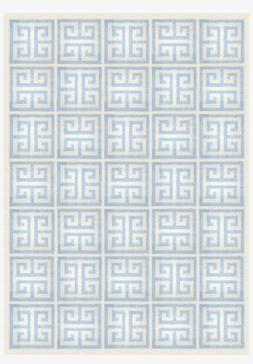 Greek Key Rug 4' X 6' - Jonathan Adler Light Blue Greek Key Peruvian ...