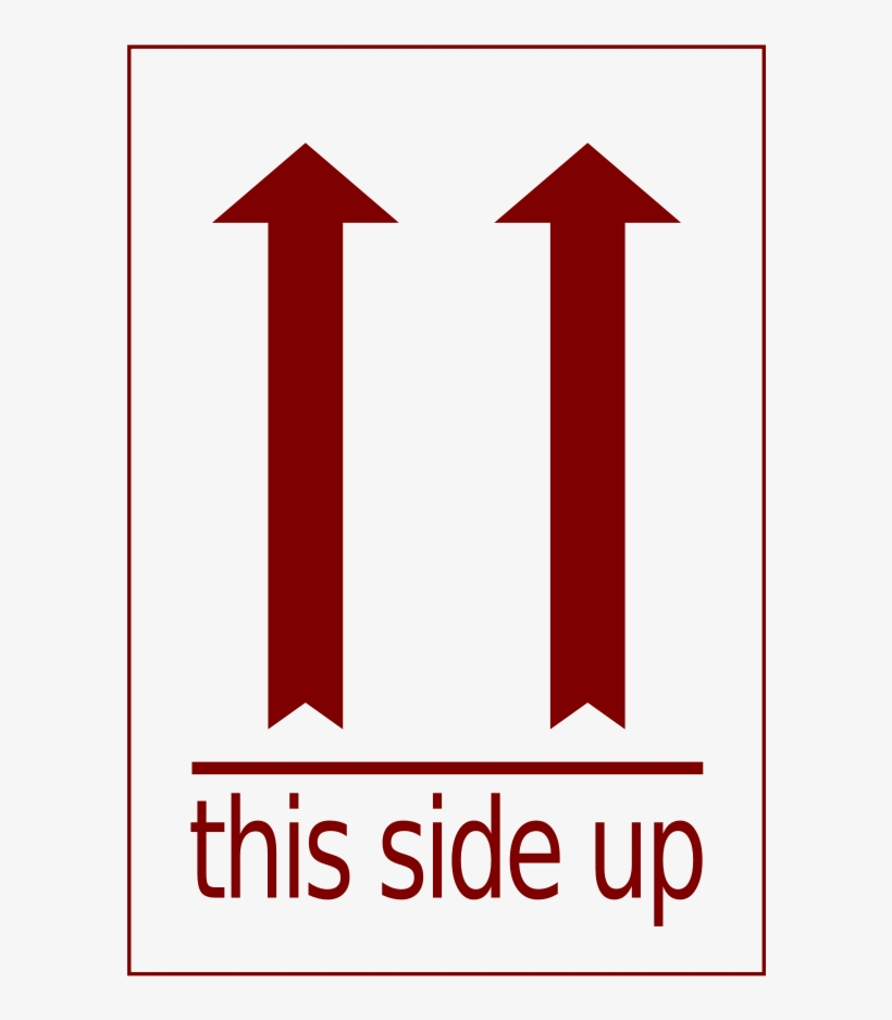 How To Set Use Side Up Label Clipart - Side Up Label - 639x900 PNG ...