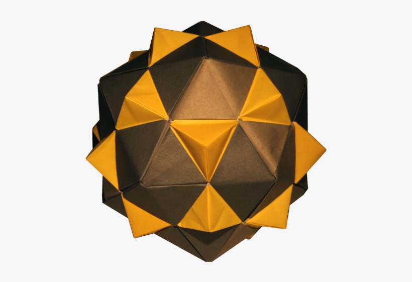 Icosahedron Equilateral Triangles - Modular Origami Png - 540x618 PNG ...