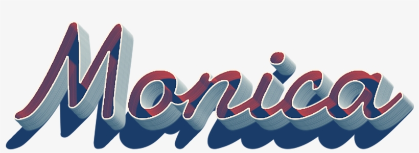 Monica 3d Letter Png Name - Name Michel - 1560x588 PNG Download - PNGkit