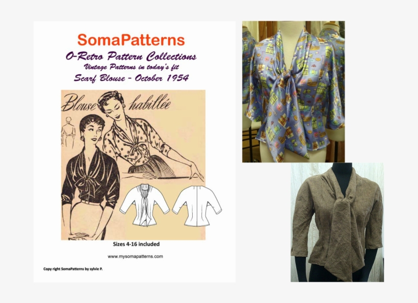 Available As Download And Paper Pattern - Somapatterns Vintage Pattern ...