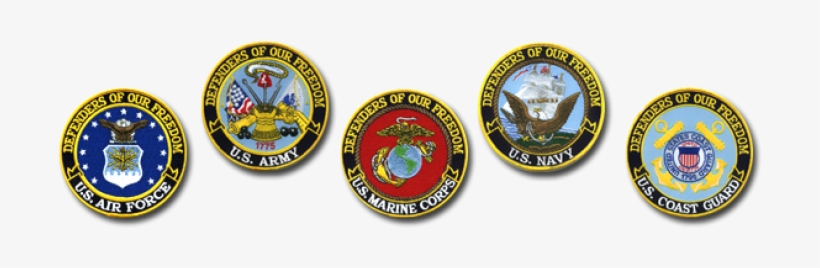 Us Military Vets Mc - Branches Of Military Seals - 760x190 PNG Download ...