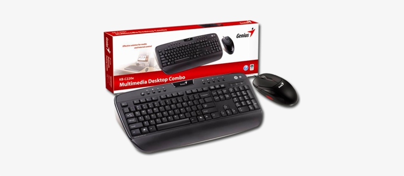 Teclado Mouse Combo Genius - Genius Kb - 400x300 PNG Download - PNGkit