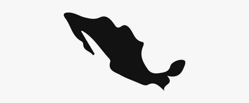 Download Transparent Mexico Country Map Black Shape Vector - Mexico Png ...