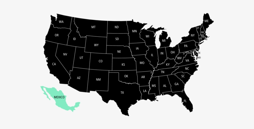 Us Map Icon Png - 860x380 PNG Download - PNGkit