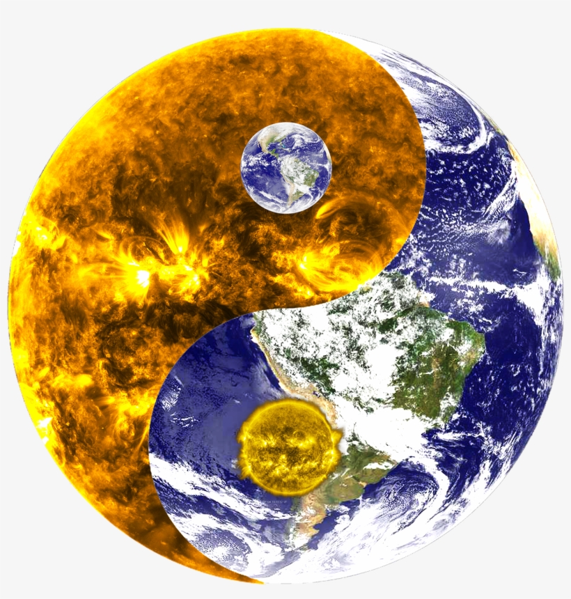 Design,yin Pictures, - Yin Yang Earth - 1280x1280 PNG Download - PNGkit