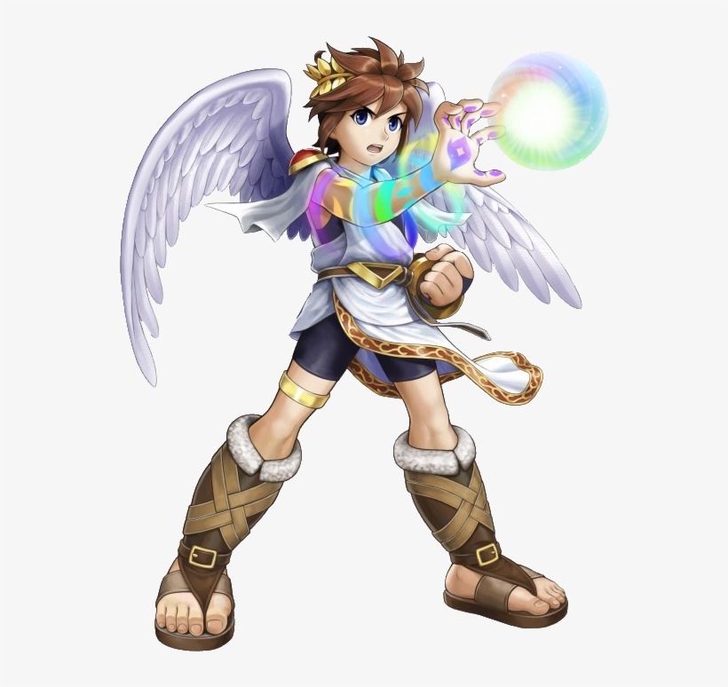 Kid Icarus Viridi And Dark Pit - Kid Icarus Uprising Palms - 616x821 ...