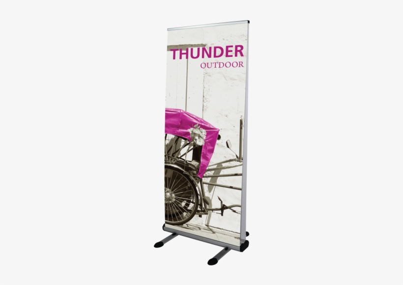 Download Transparent Outdoor Retractable Banner Stand - Custom Thunder ...