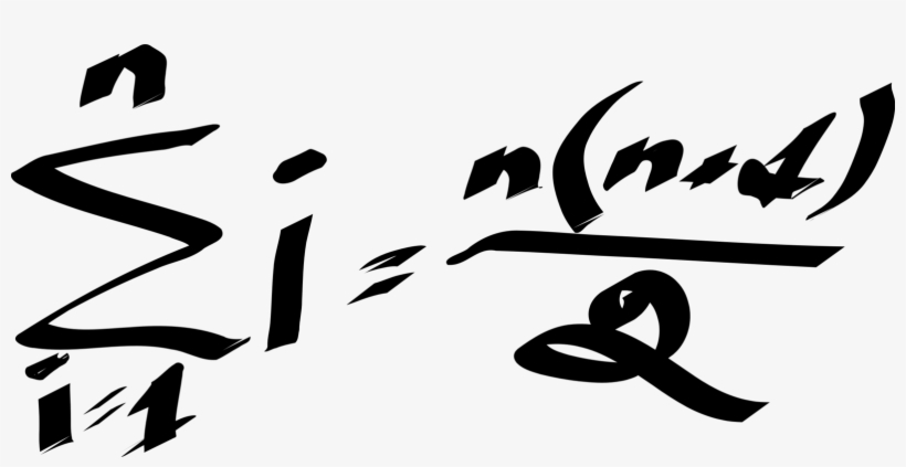 Formula Mathematics Number Algebra Summation - Carl Gauss Formula ...