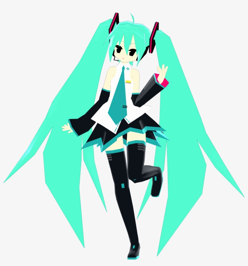 Jay Jay Edits Ps1 Miku - Illustration - 1179x1200 PNG Download - PNGkit