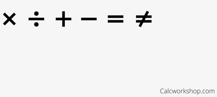 Download Transparent Symbols And Operations Used In Algebra - Pemdas ...