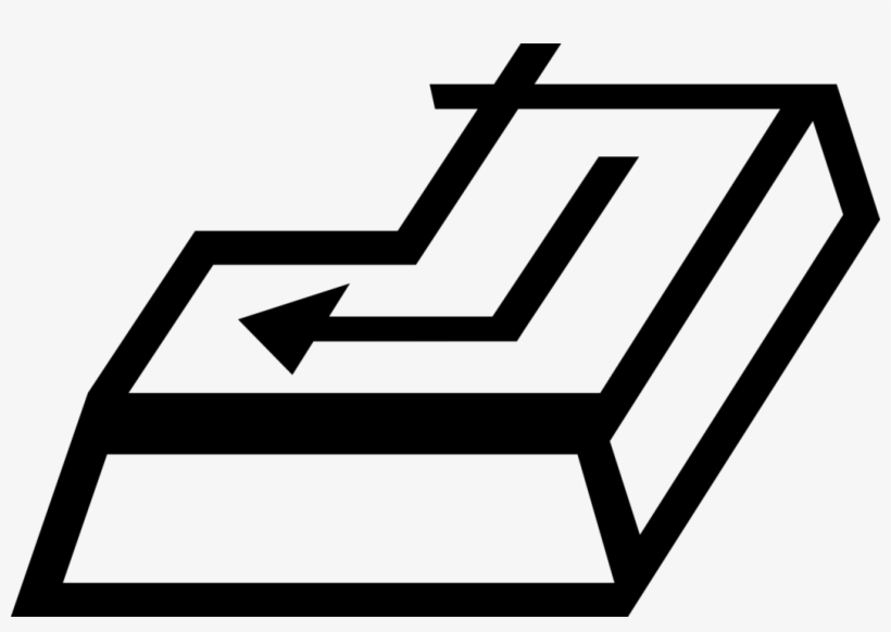 Vector Illustration Of Computer Keyboard Enter Key - Computer Keyboard ...